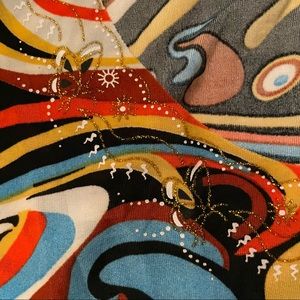 Emily Stacy | Tops | Emily Stacy Medium Sleeveless Multi Colored Top ...